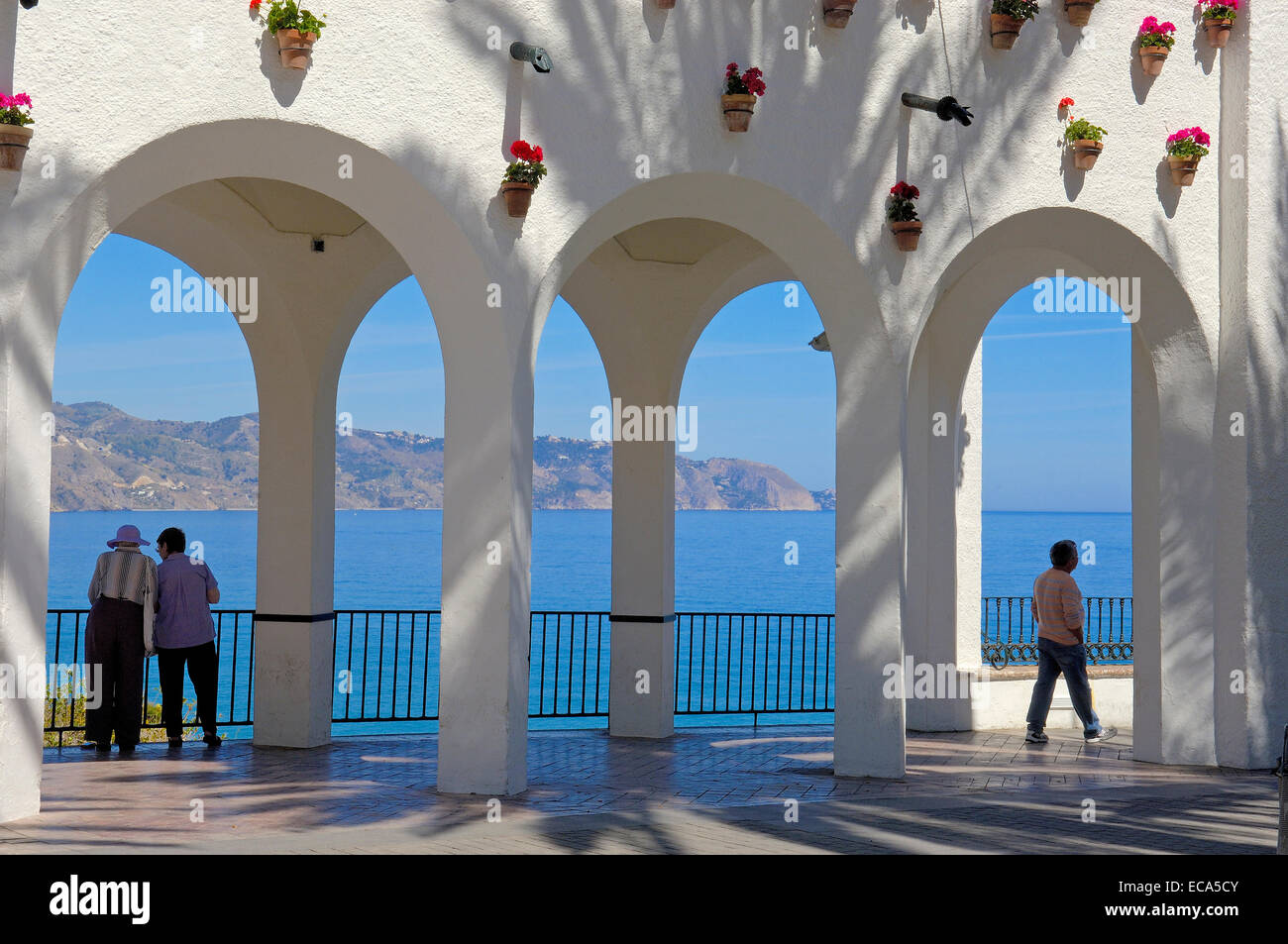 Balcon de Europa, Balcony of Europe, Nerja, Costa del Sol, Malaga ...