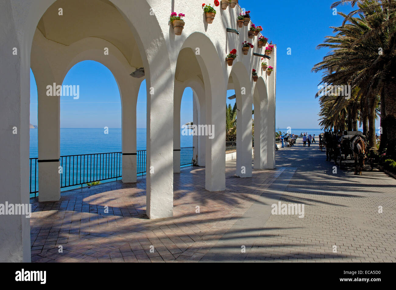 Balcon de Europa, Balcony of Europe, Nerja, Costa del Sol, Malaga ...