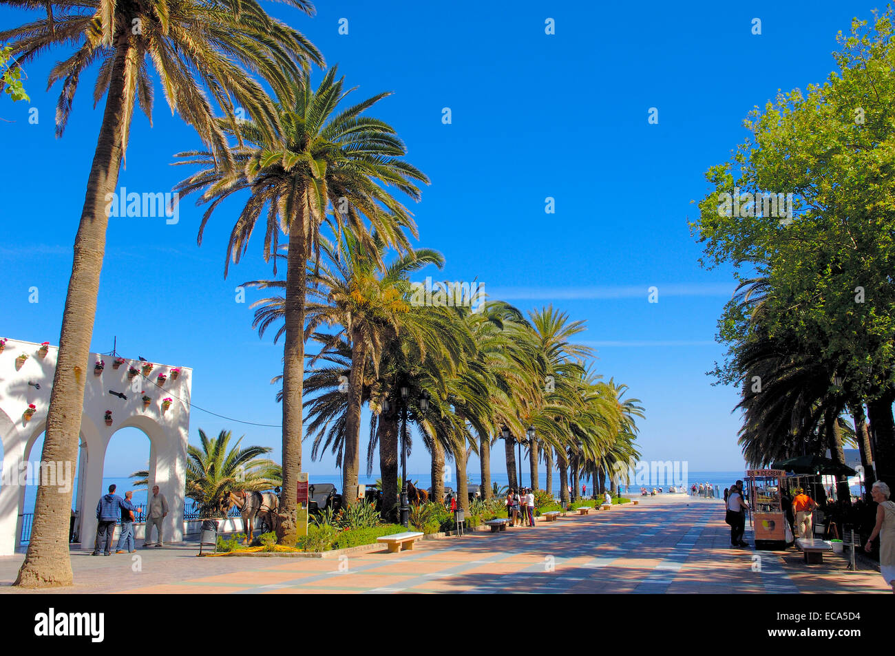 Balcon de Europa, Balcony of Europe, Nerja, Costa del Sol, Malaga ...