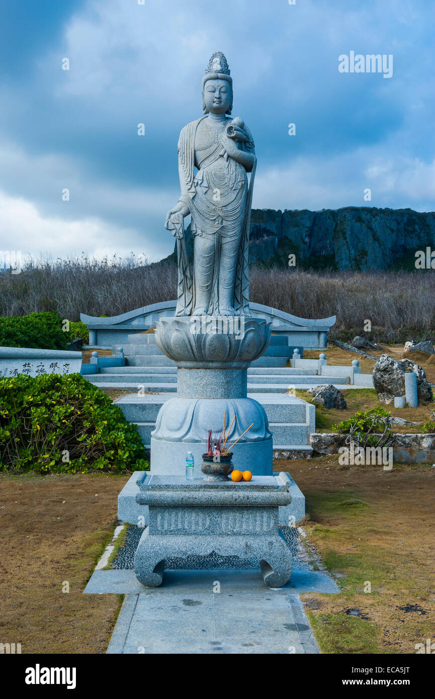 World War II memorial at the Banzai Cliffs, Saipan, Northern Mariana ...