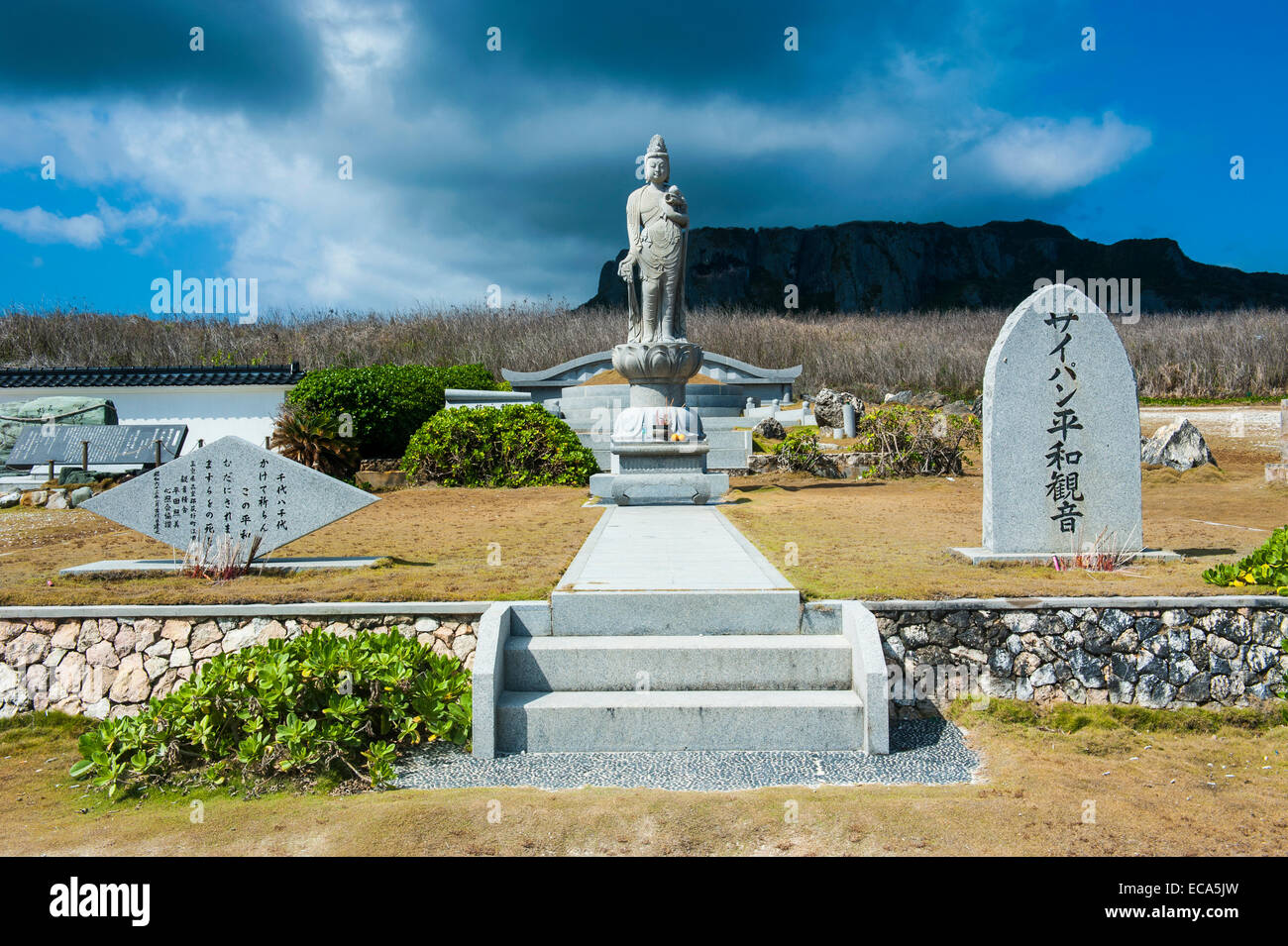 World War II memorial at the Banzai Cliffs, Saipan, Northern Mariana ...