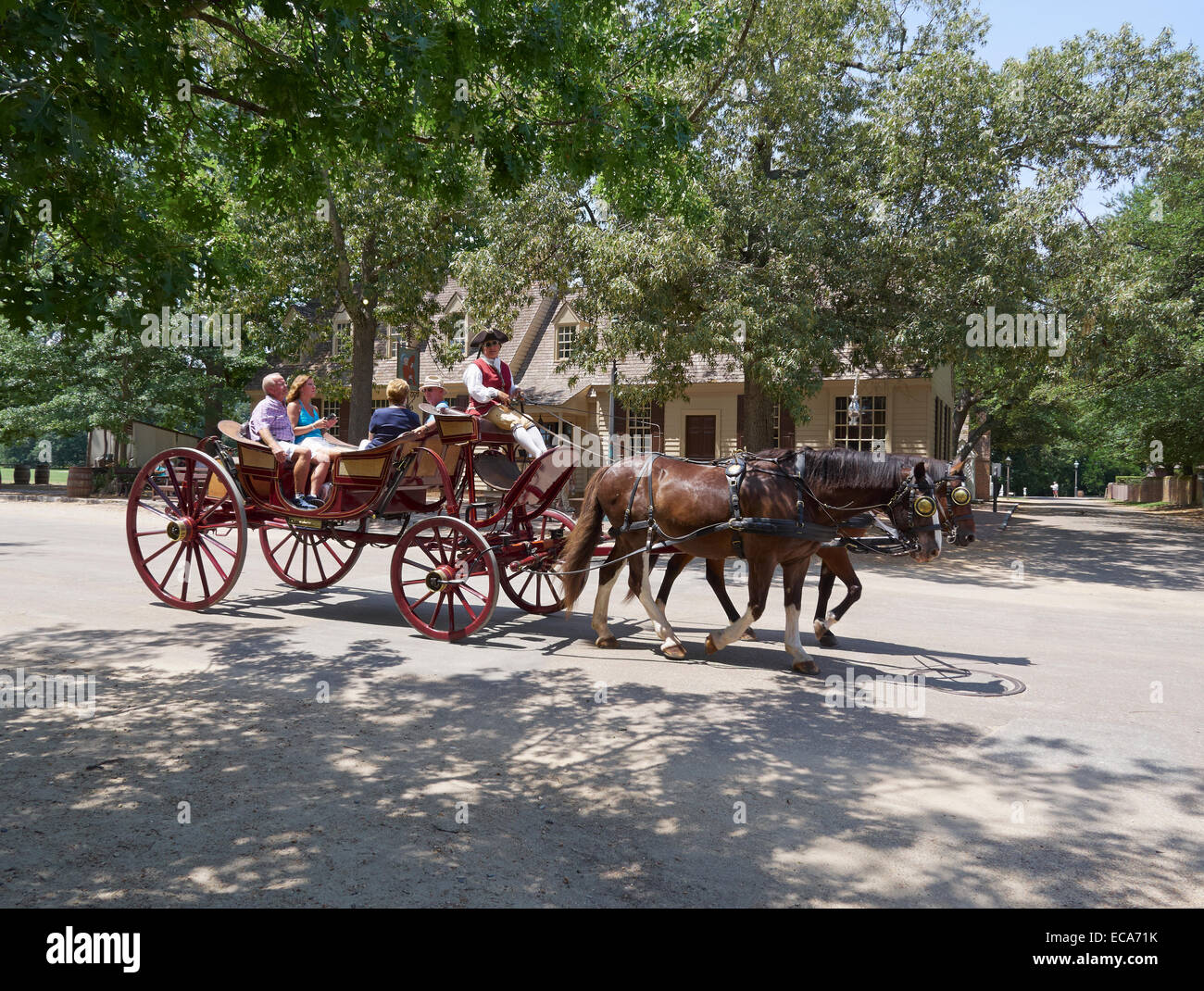 Carriage ride in Colonial Williamsburg Stock Photo - Alamy