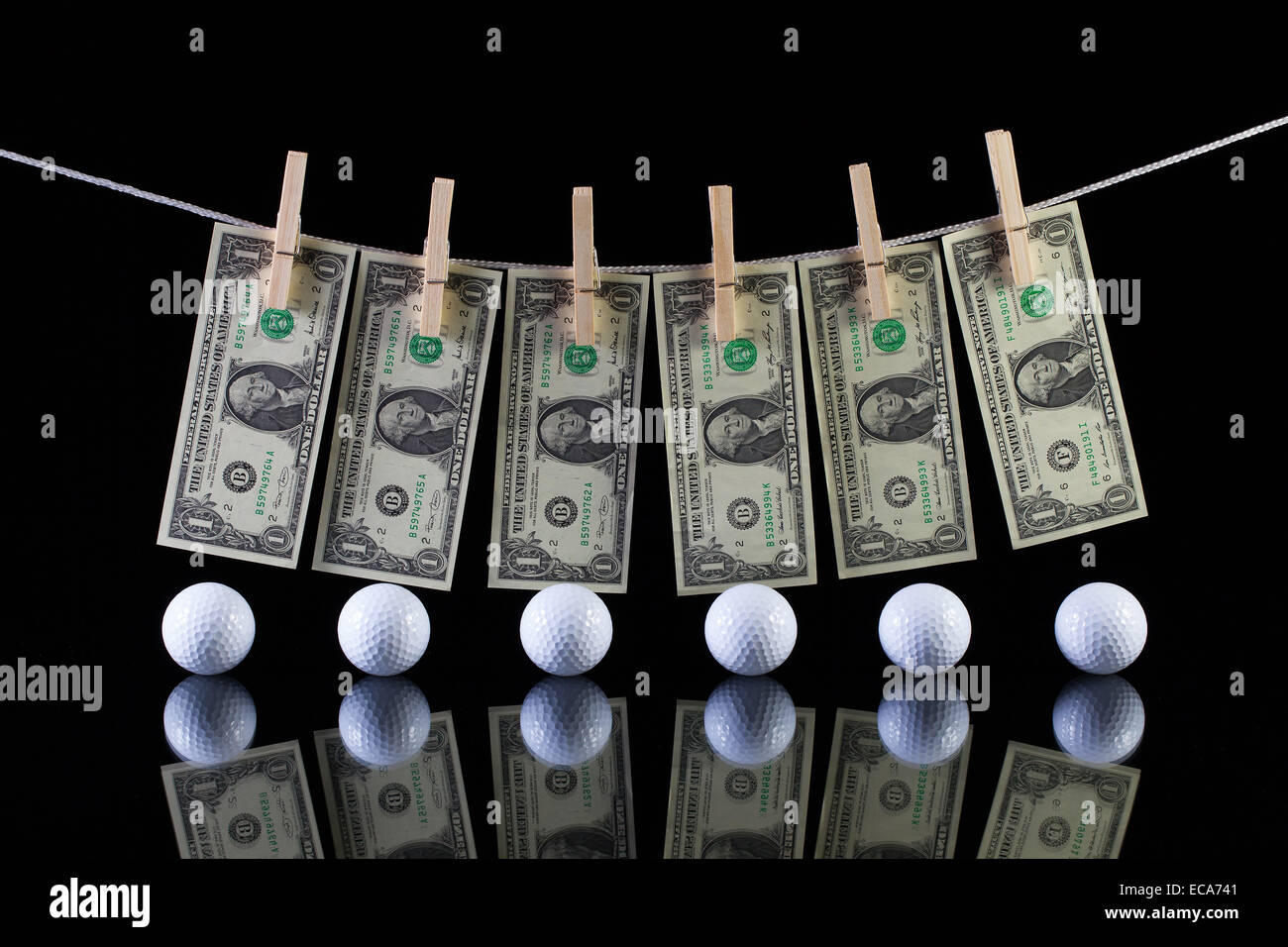 Reflection money in mirror objects hi-res stock photography and images ...