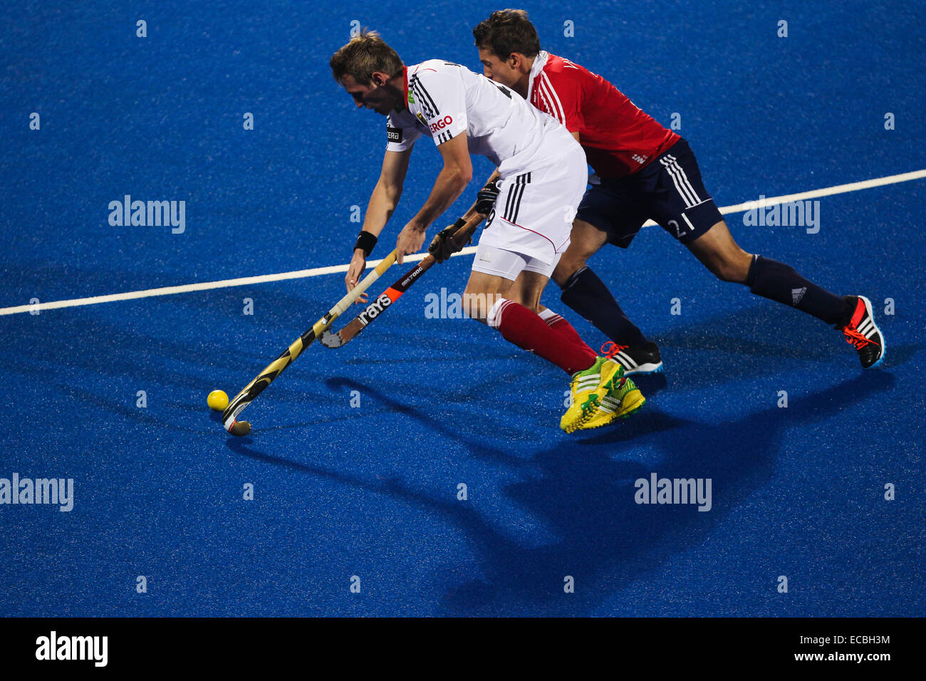 Bhubaneswar, India. 11th Dec, 2014. German hockey player Niklas Wellen ...