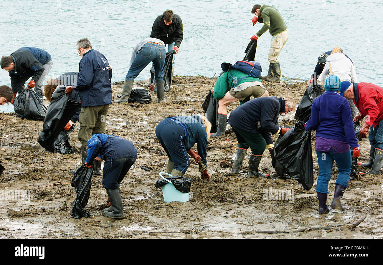 Thousands of volunteers every year squelch through the mud left by the ...