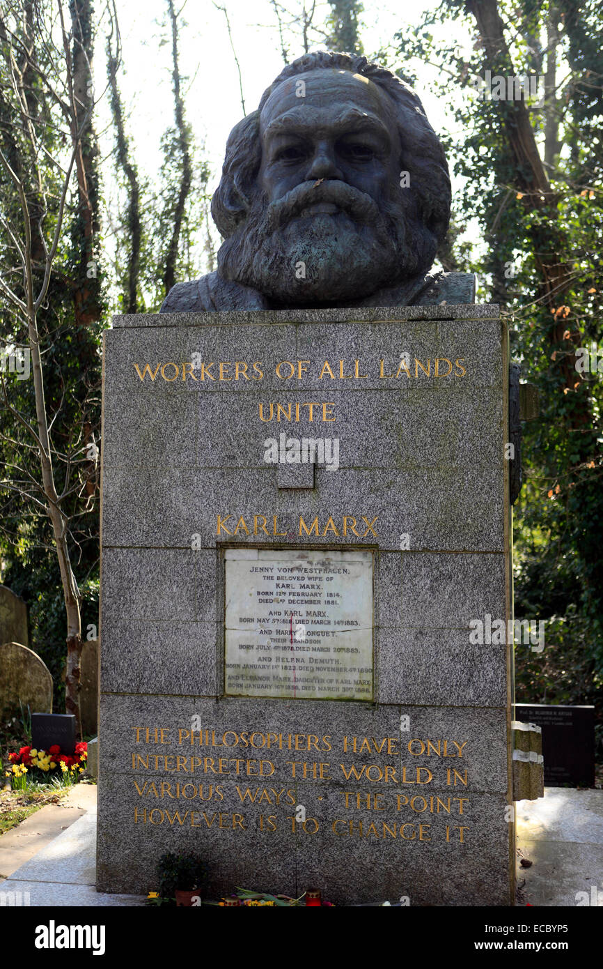 Karl marx tomb highgate cemetery hi-res stock photography and images ...