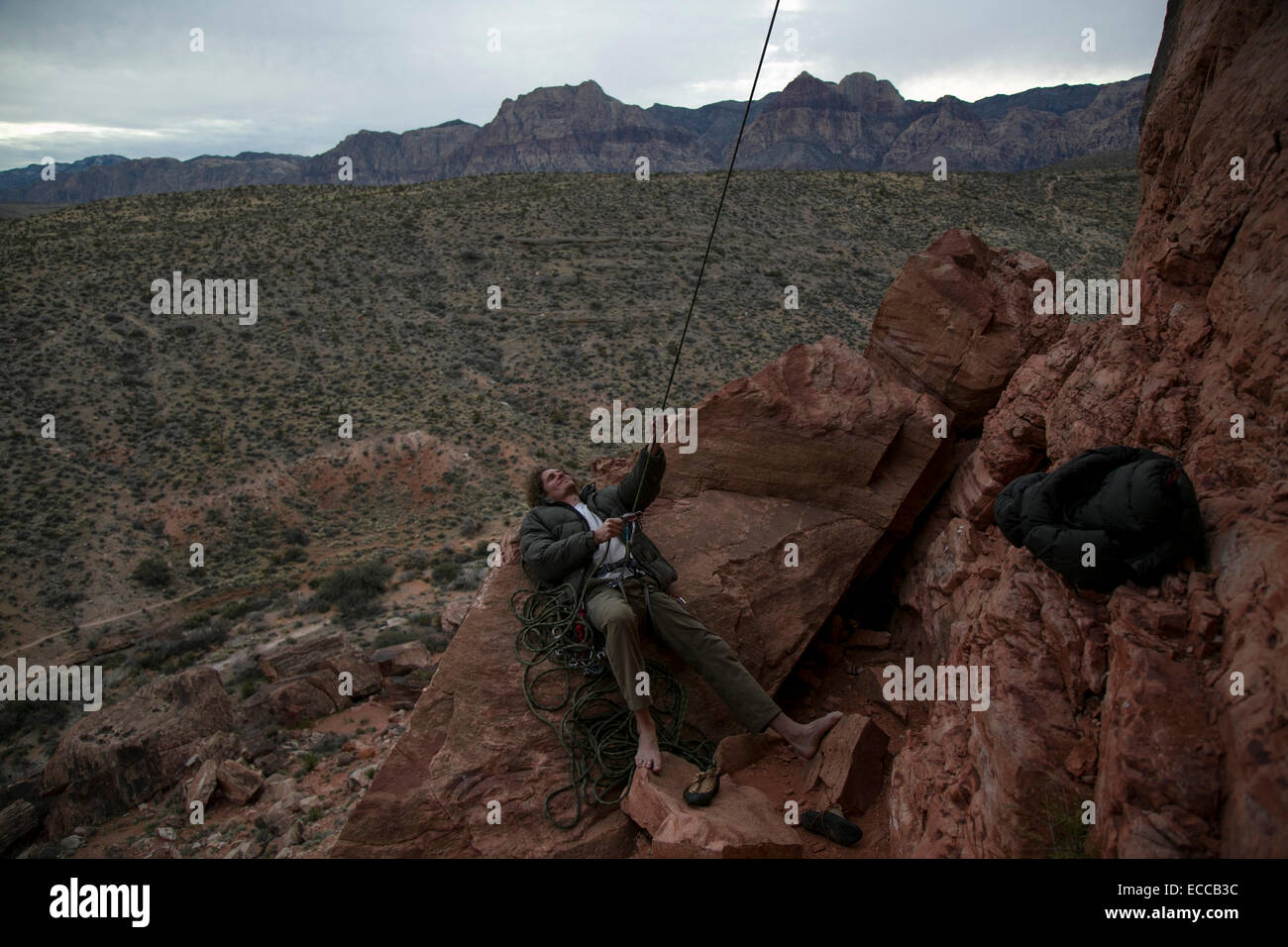 Rock climber red rocks las hi-res stock photography and images - Alamy