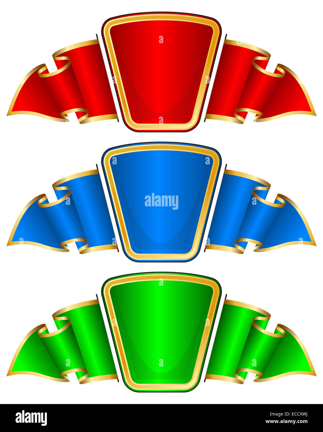 Collection frame with ribbon Stock Photo - Alamy