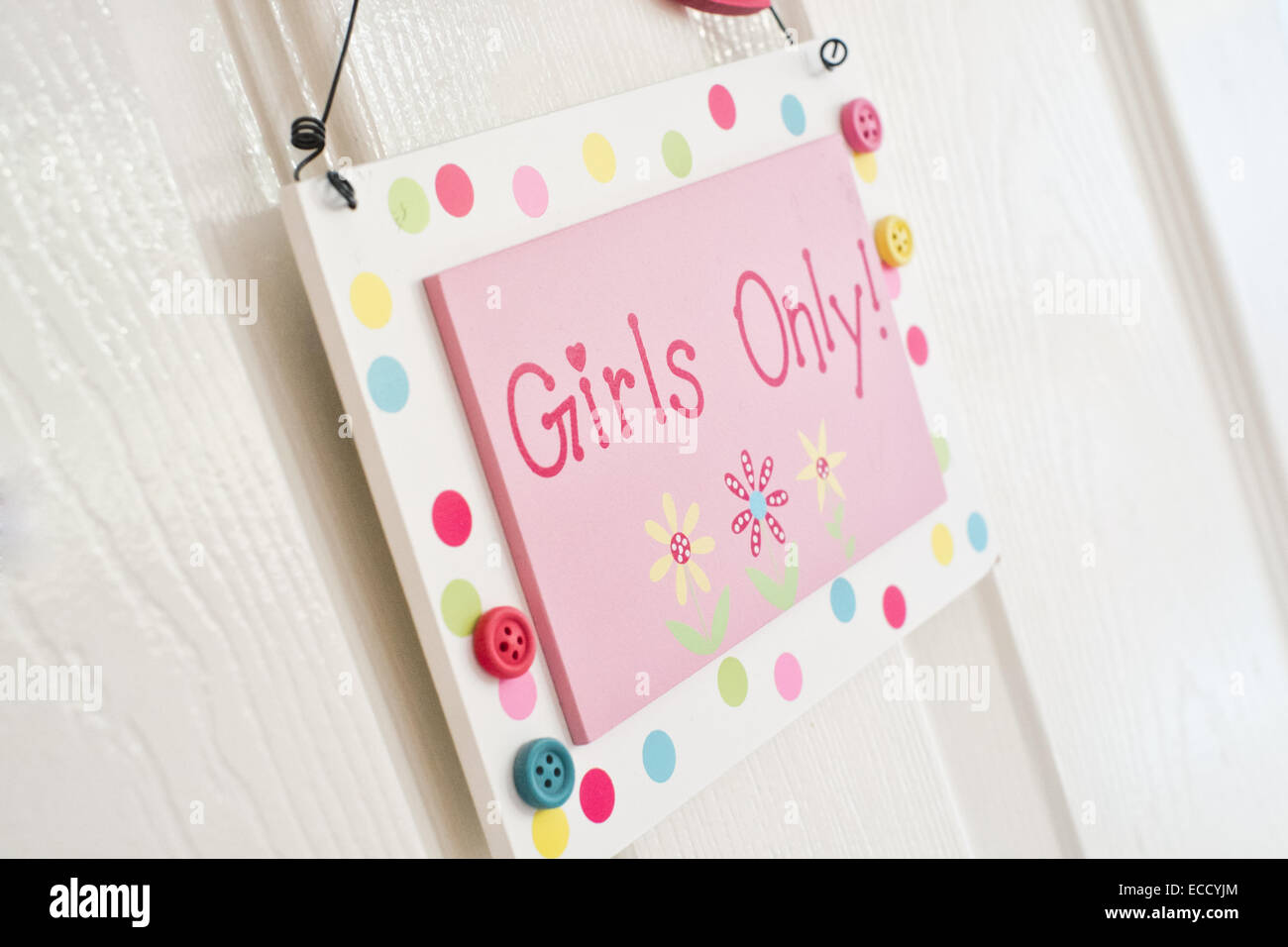 Bedroom door sign hi-res stock photography and images - Alamy