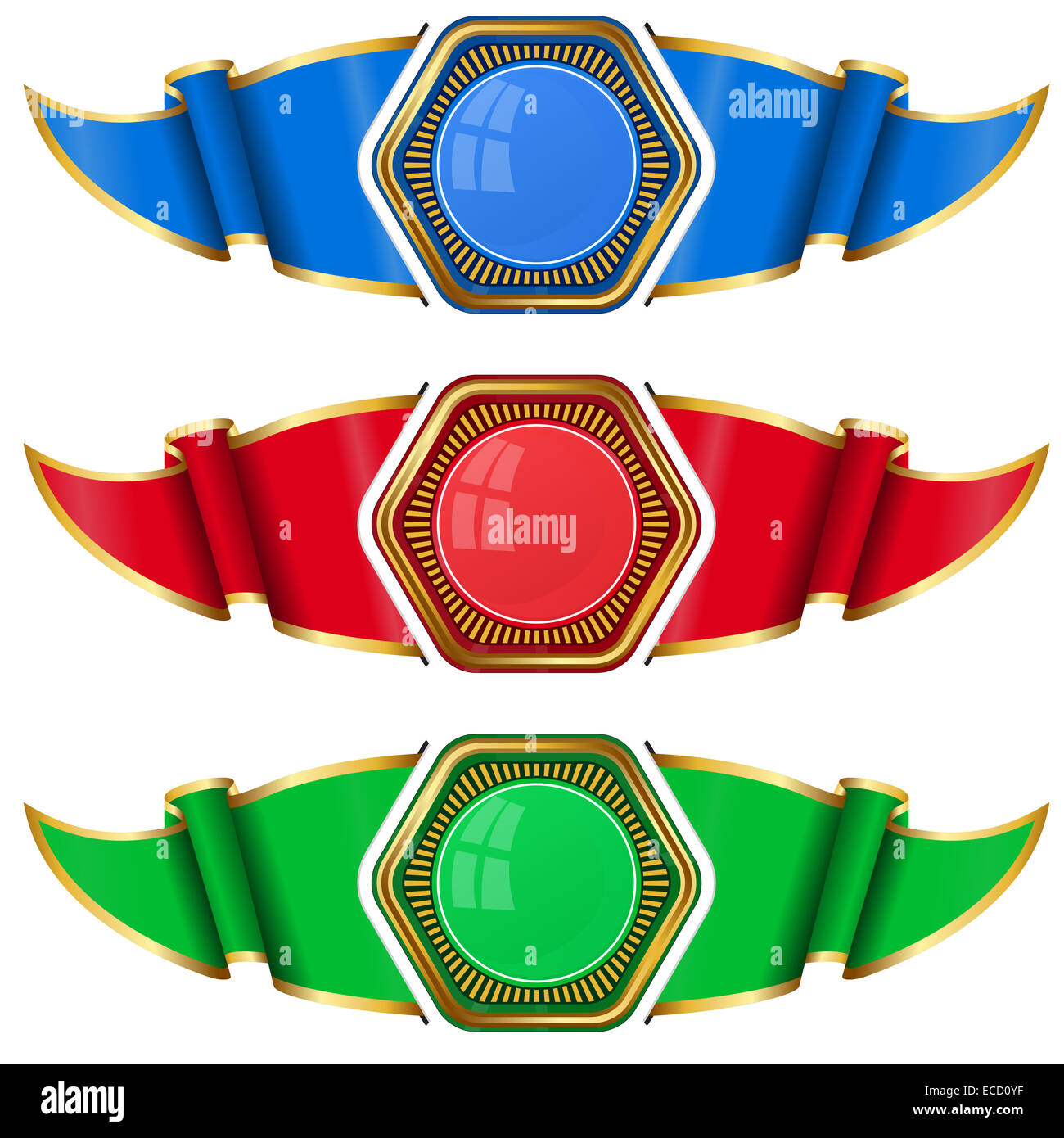 Collection frame with ribbon Stock Photo - Alamy