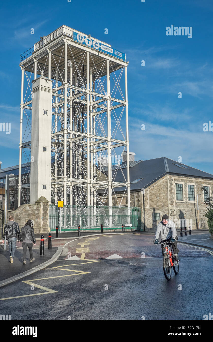 The water tower at the entrance to the University Technical college in ...