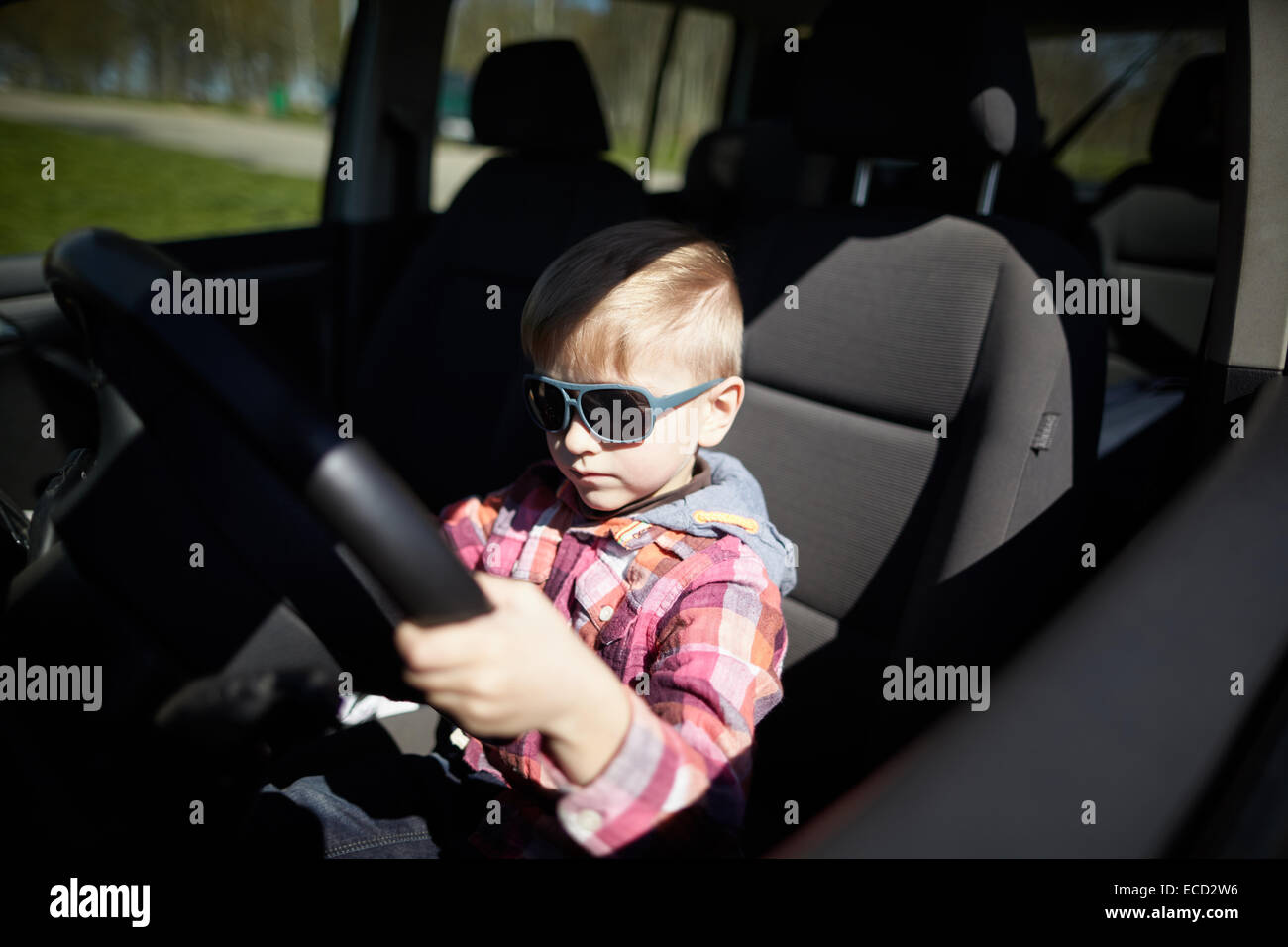 Baby driving hi-res stock photography and images - Alamy