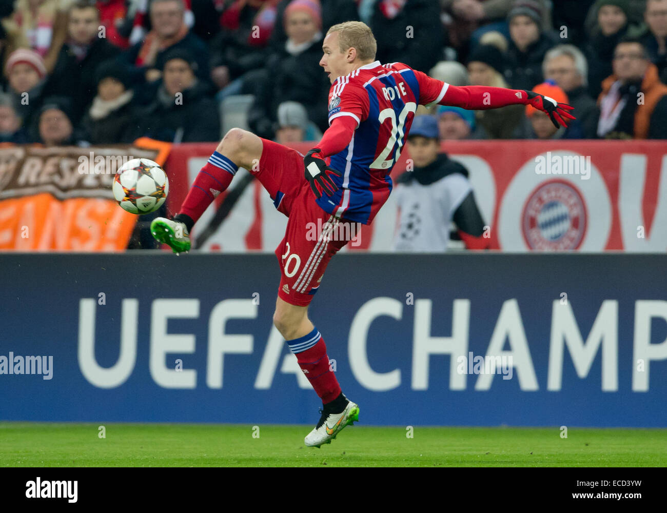 Munich, Germany. 10th Dec, 2014. Munich's Sebastian Rode in action with ...