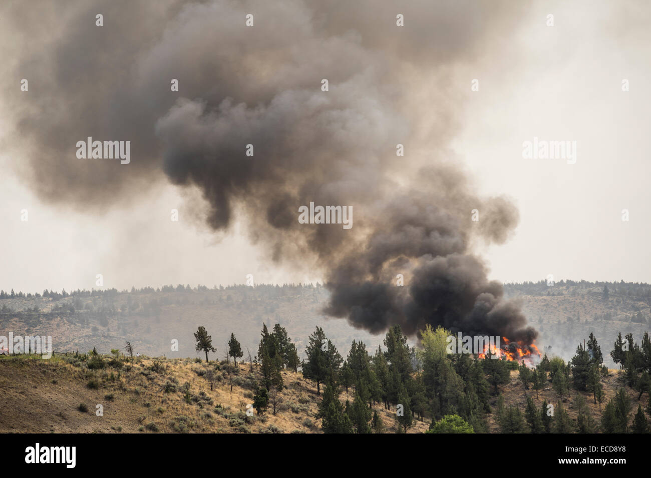 Emergencies and disasters smoke air pollution burning hi-res stock ...