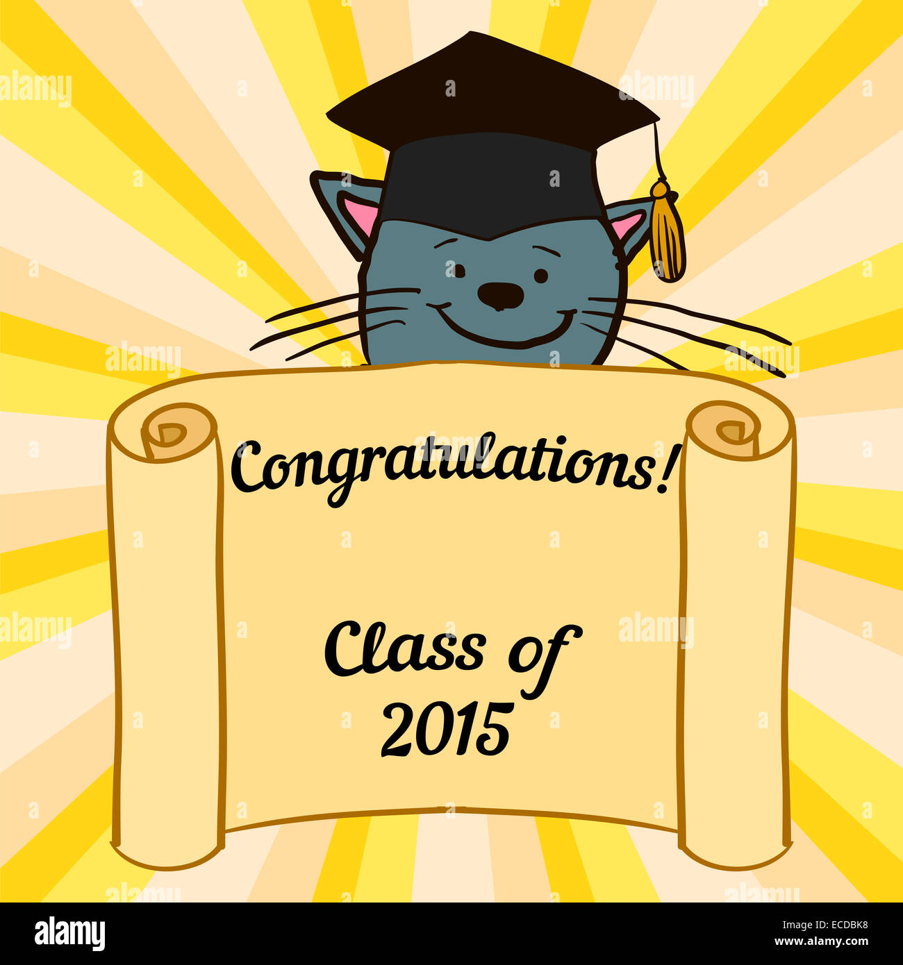 Greeting card congratulations graduate completion hi-res stock ...