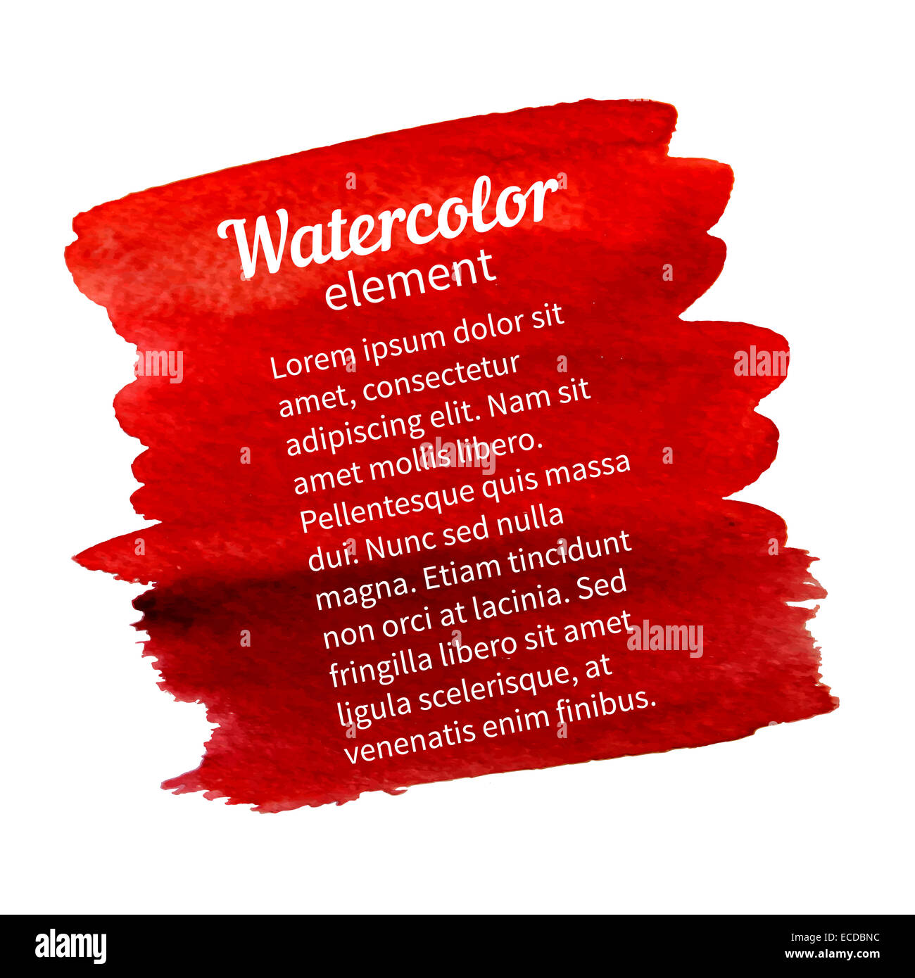 Watercolor design element for the realization of your best ideas Stock ...