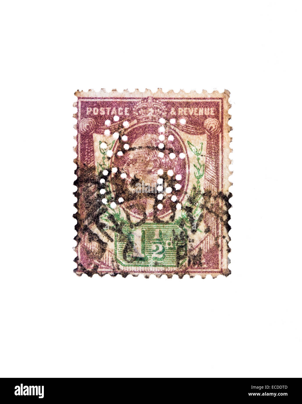 British King Edward VII postage stamp Stock Photo - Alamy