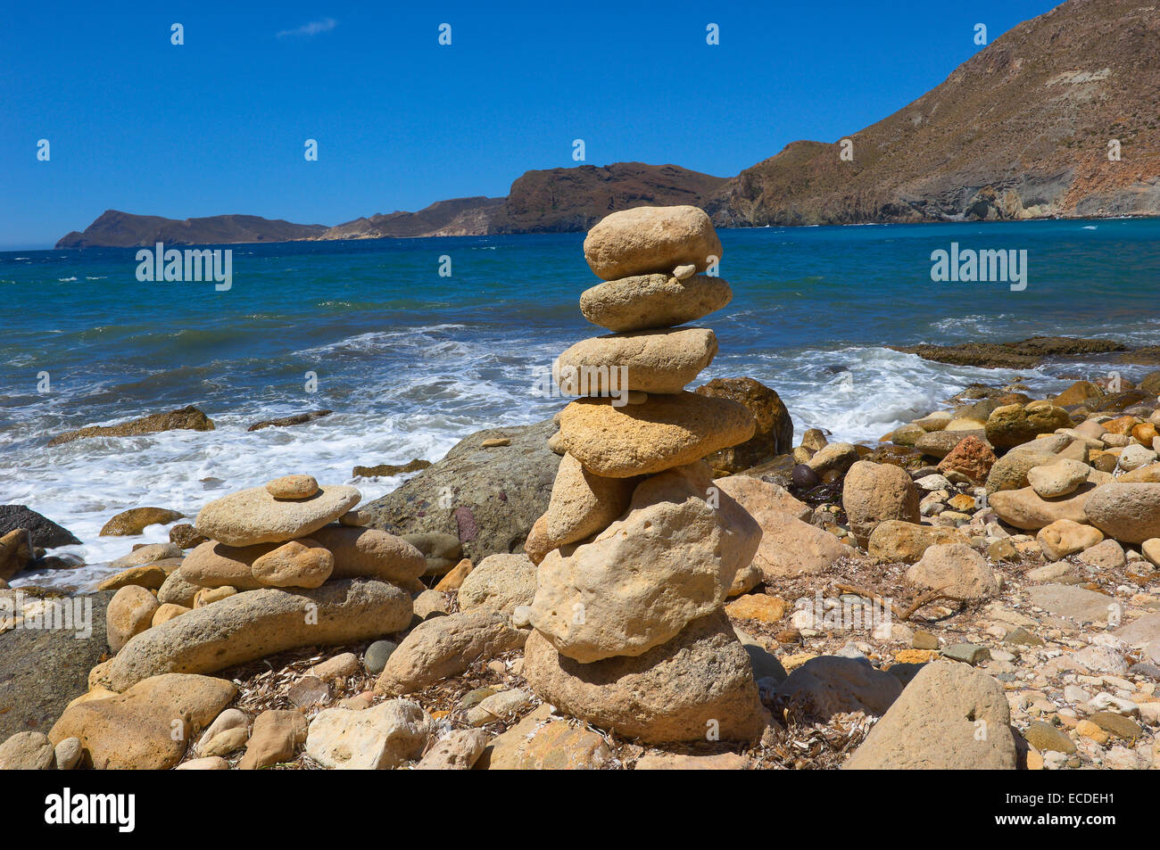 Cabo de Gata, Cala San Pedro, Beach, Biosphere Reserve, Cabo de Gata ...