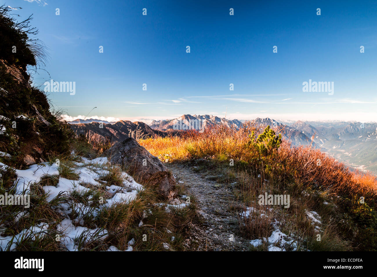 Fall is coming in the italian alps Stock Photo - Alamy