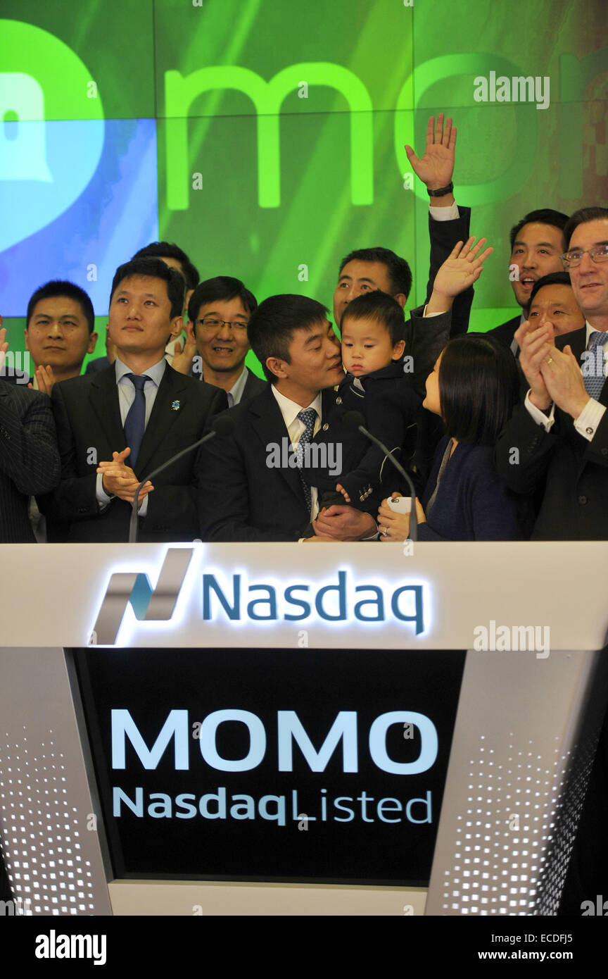 New York, USA. 11th Dec, 2014. Yan Tang (C, front), founder and chief ...