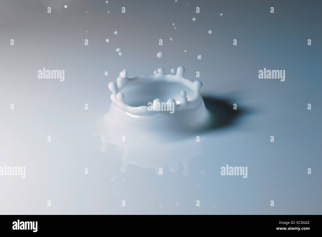 A splash of milk Stock Photo - Alamy