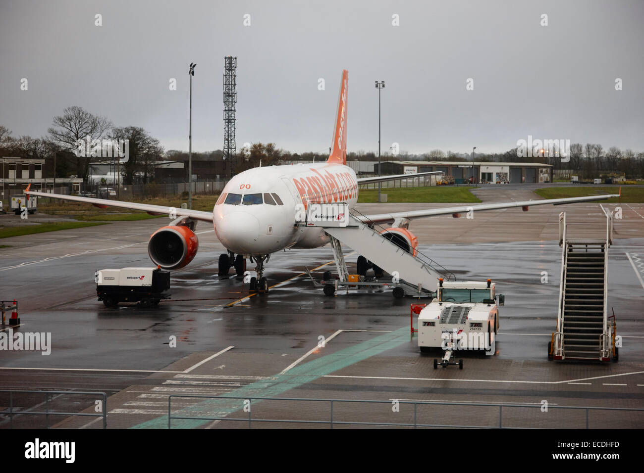 easyjet a318 aircraft at belfast international airport Stock Photo - Alamy