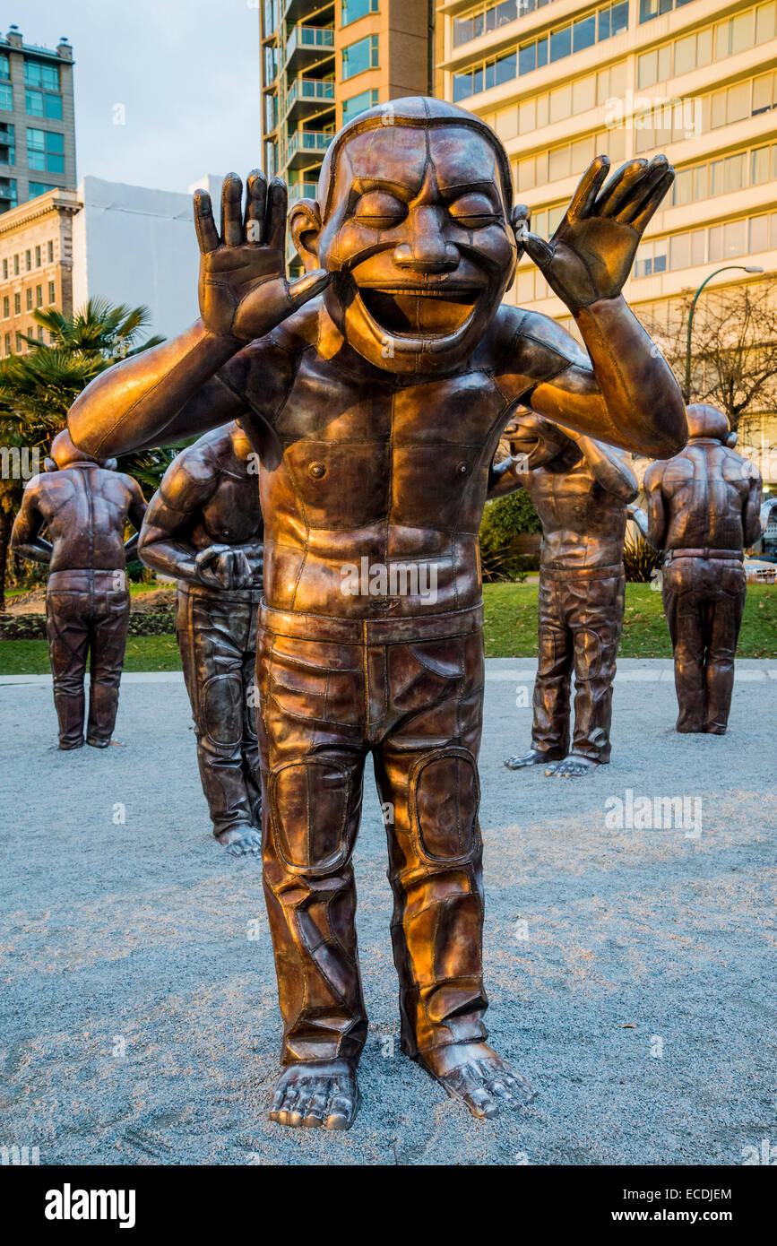 "Amazing Laughter" sculpture installation. Morton Park, Vancouver, BC ...
