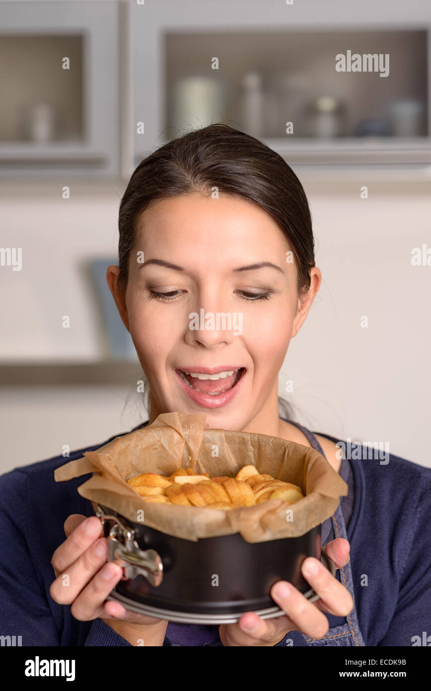 Woman female bake cook kitchen hi-res stock photography and images - Alamy
