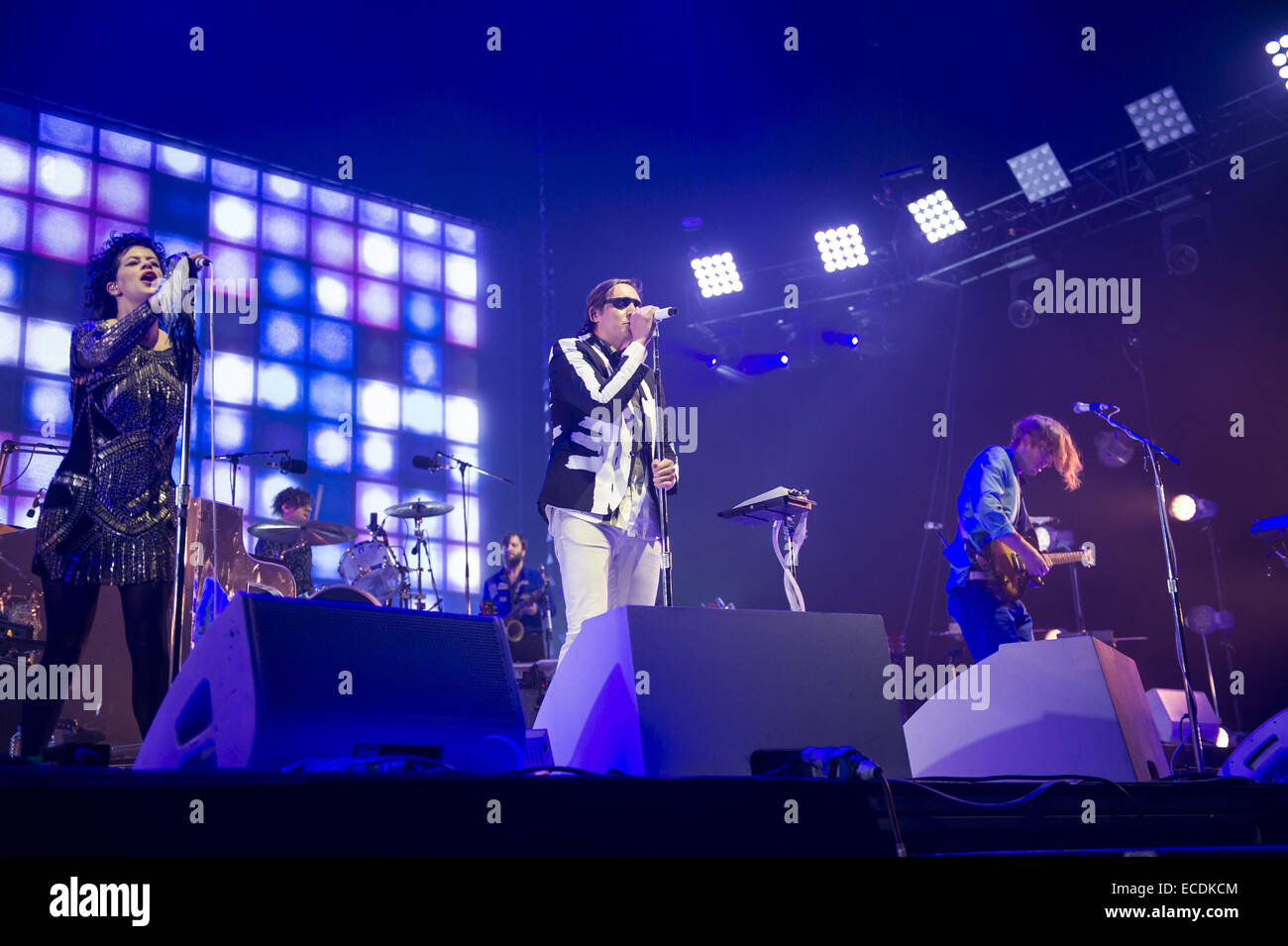 Arcade Fire Performing Live In Concert At Earls Court Featuring Arcade