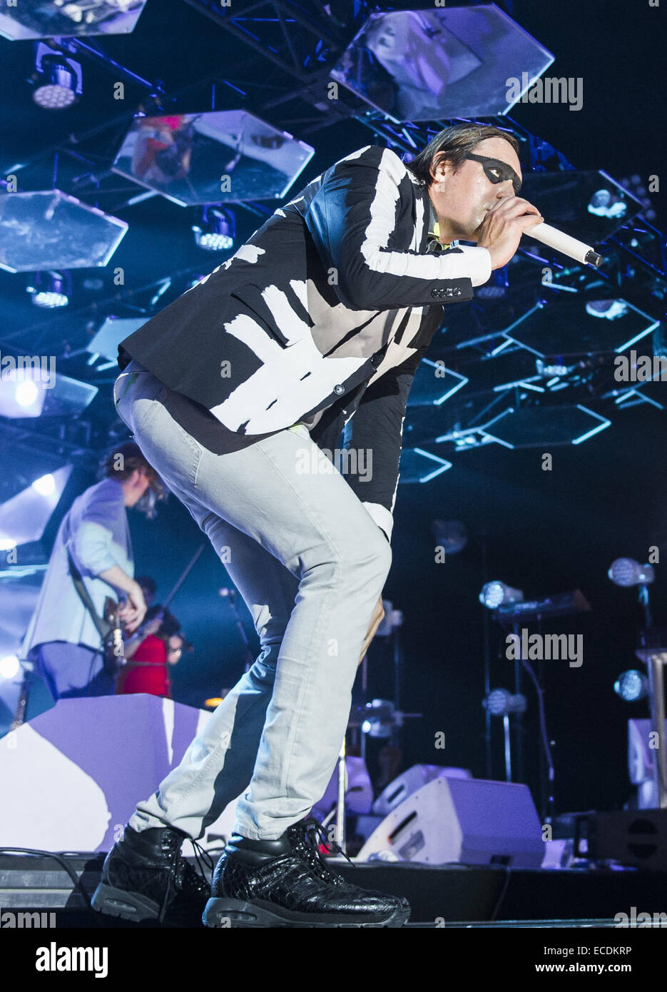 Arcade Fire performing live in concert at Earls Court Featuring: Arcade ...