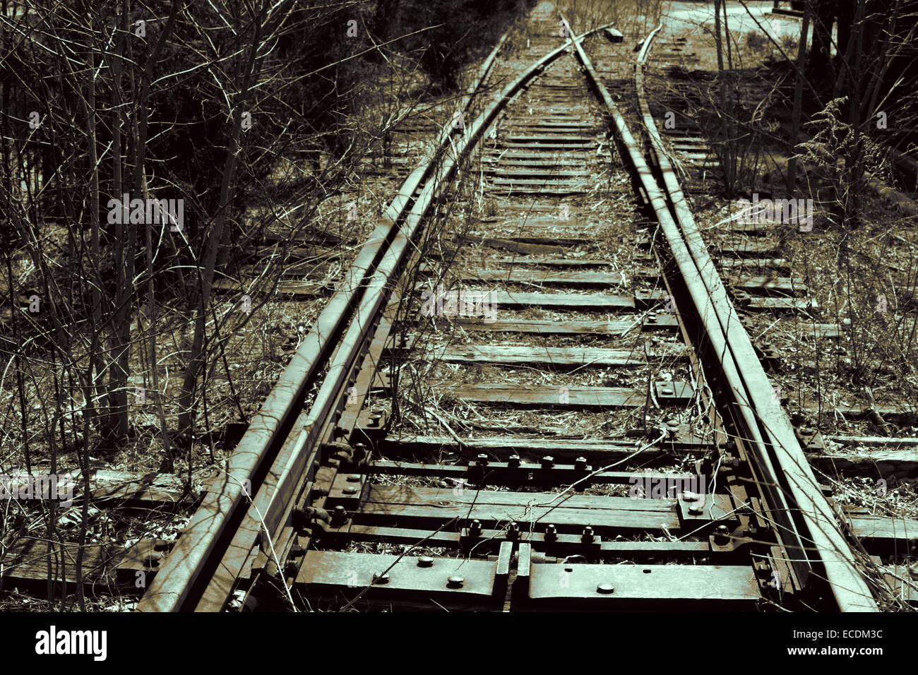 Old railway track hi-res stock photography and images - Alamy