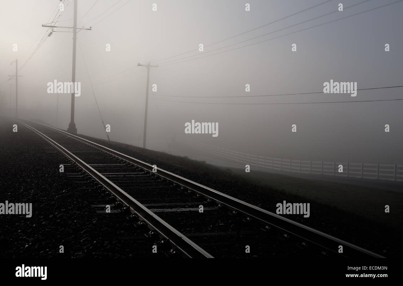 Misty railway hi-res stock photography and images - Alamy