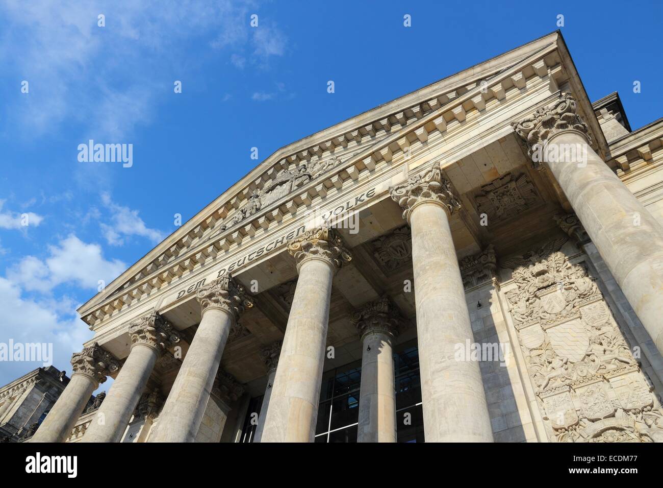 Berlin, Germany. Capital city landmark - Reichstag building, German ...