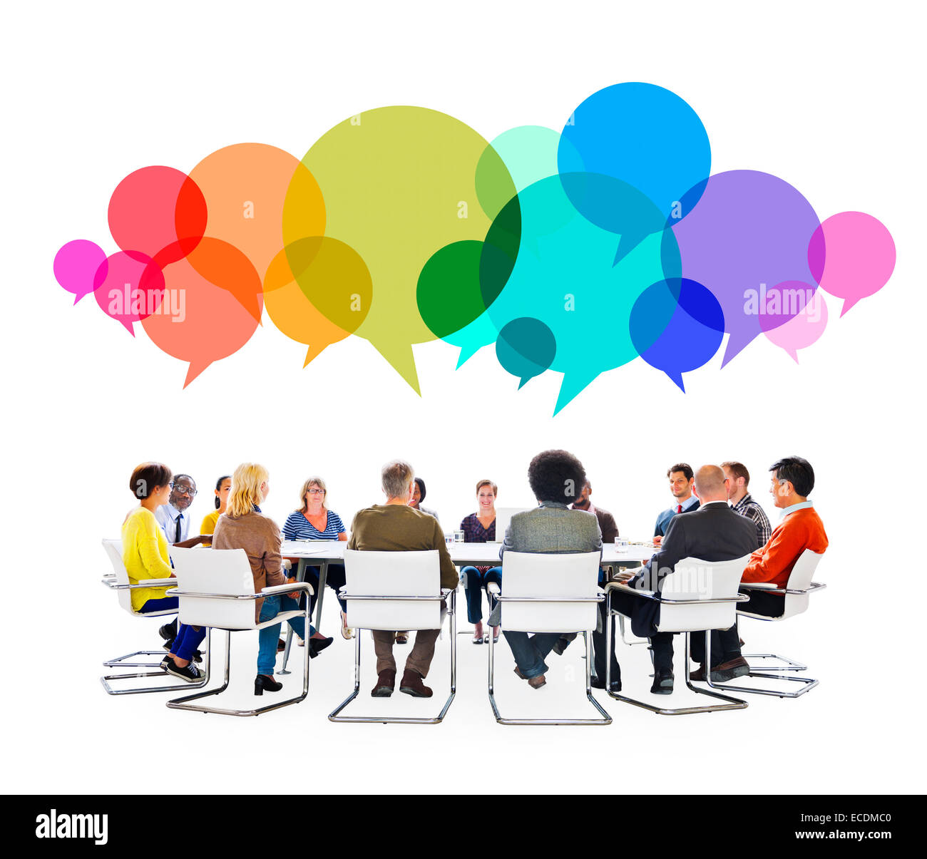 Classroom speech group Cut Out Stock Images & Pictures - Alamy