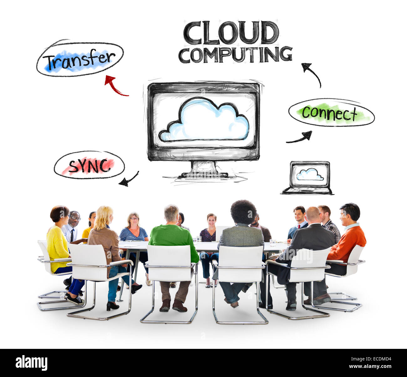 Computing group Cut Out Stock Images & Pictures - Alamy