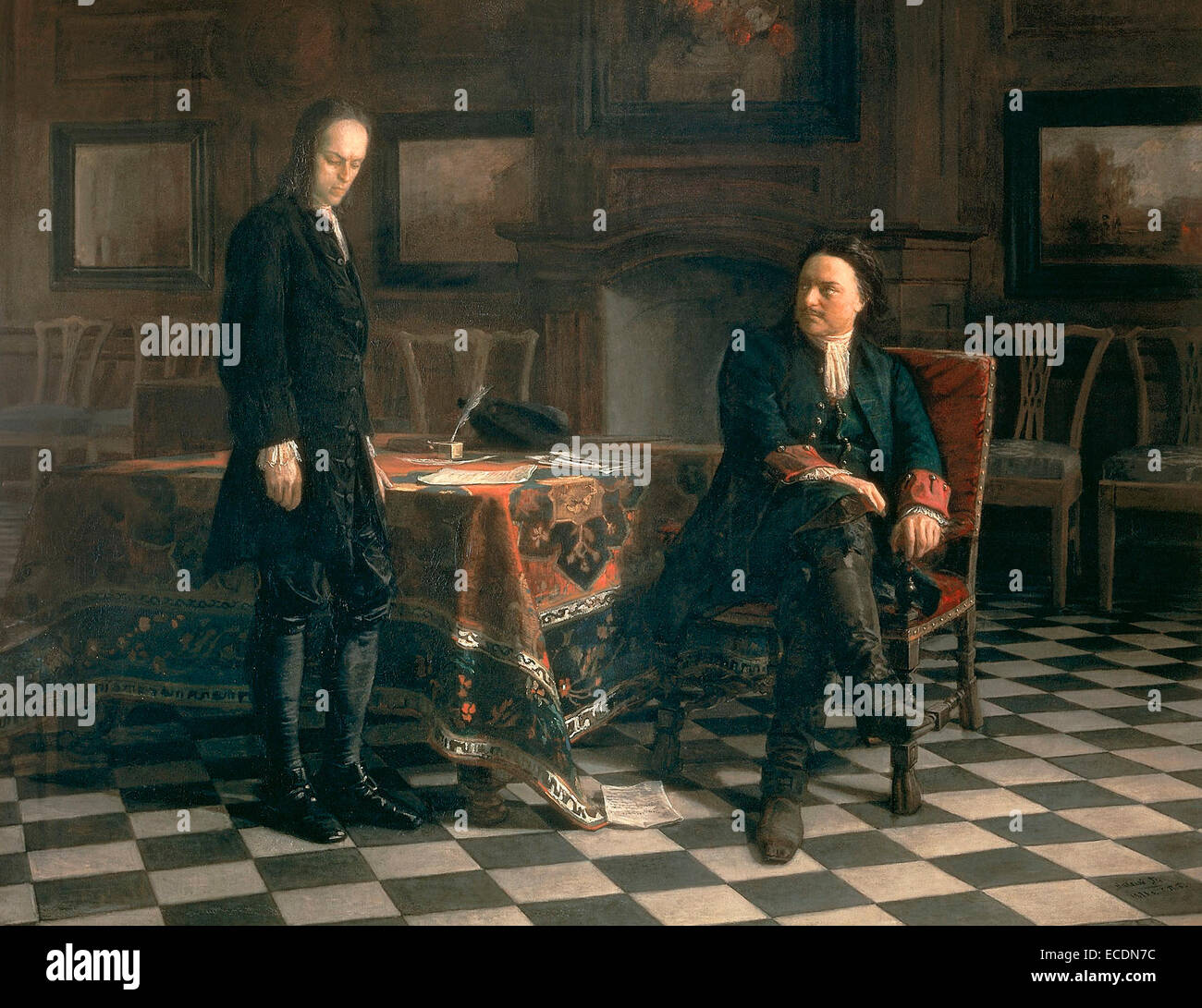 Tsar peter the great and his son hi-res stock photography and images ...