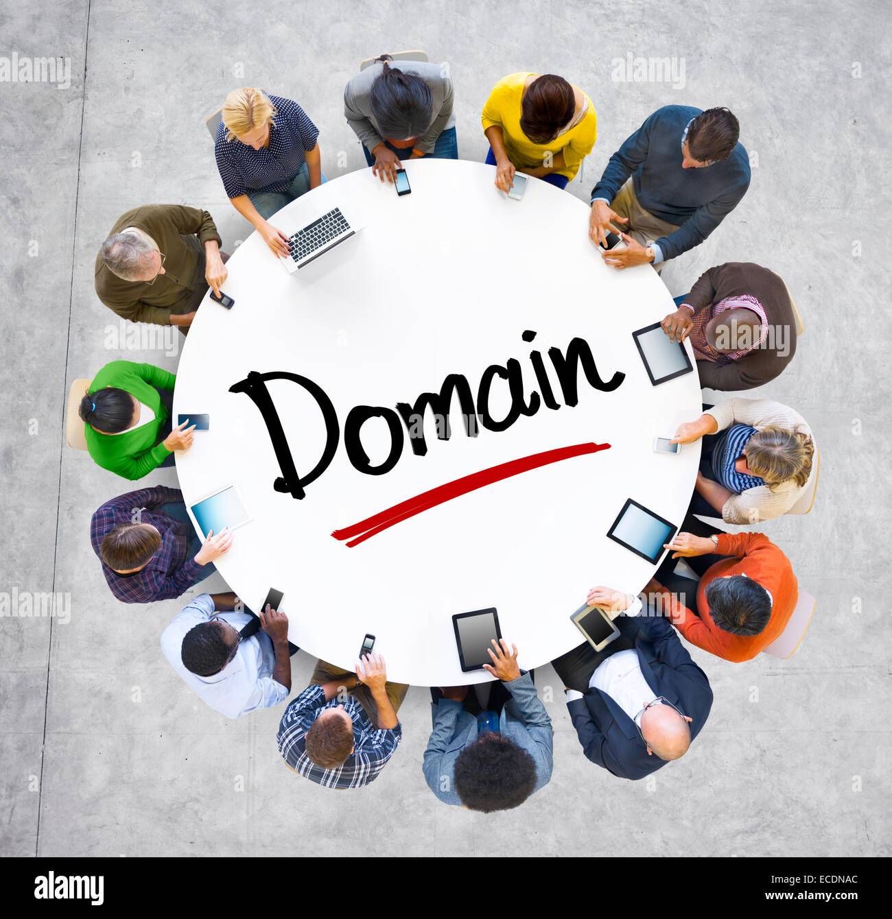 People Social Networking and Domain Concept Stock Photo - Alamy