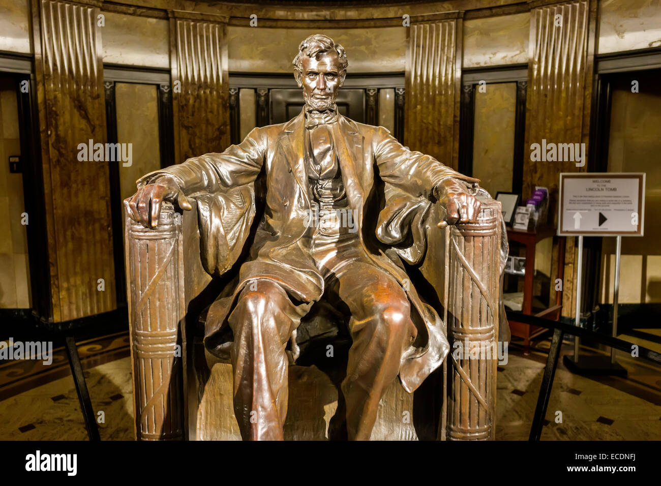 Springfield Illinois,Oak Ridge Cemetery,Abraham Lincoln Tomb & War ...