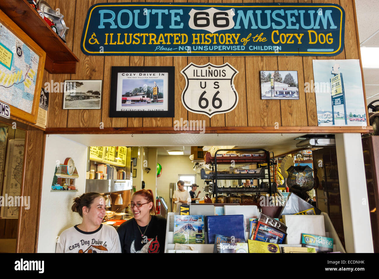 Springfield Illinois,historic highway Route 66,Cozy Drive In,restaurant ...
