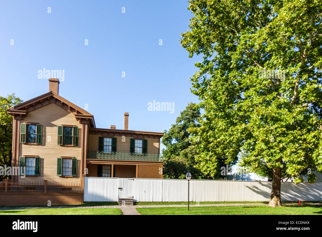 Springfield Illinois,Abraham Lincoln Home National historic Site,East ...