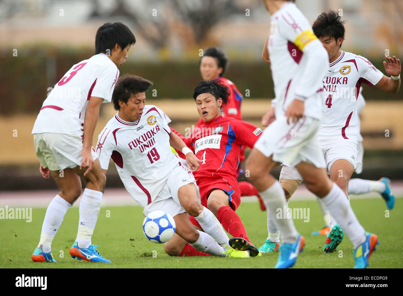 Ajinomoto Stadium West Field, Tokyo Japan. 11th Dec, 2014. (L-R) Dai ...
