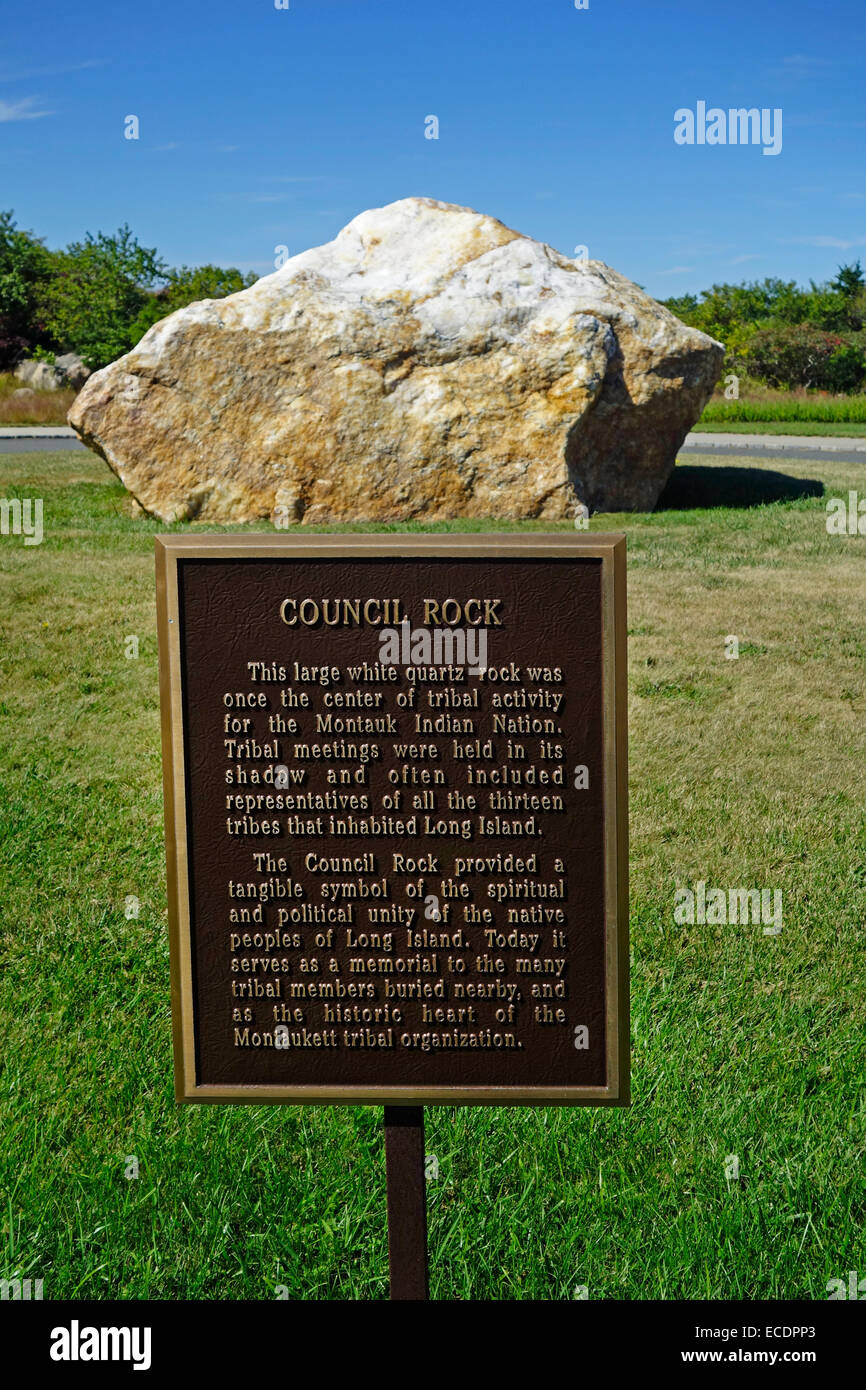 council rock in Montauk long island New York Stock Photo - Alamy