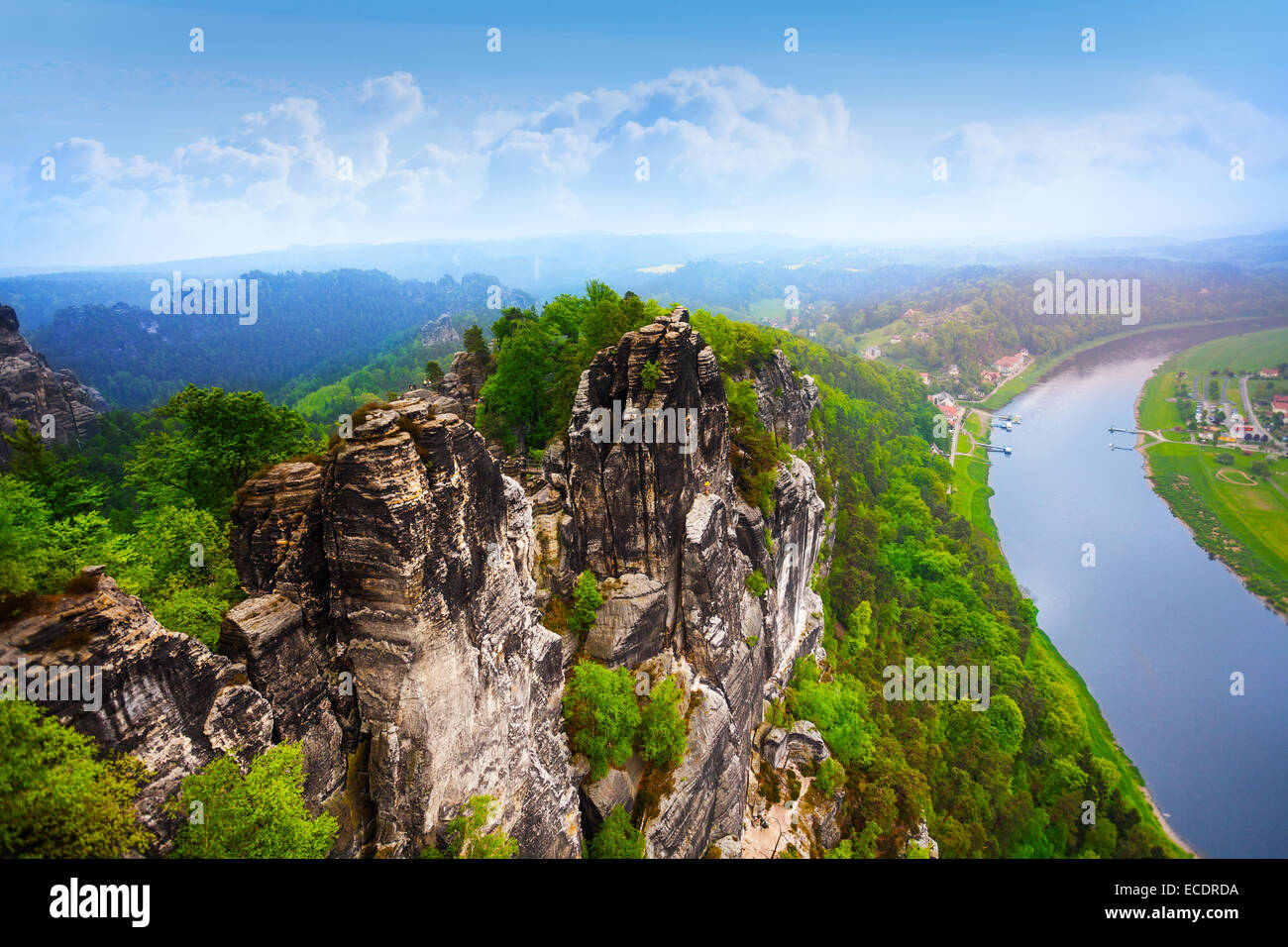 Bastei rocks hi-res stock photography and images - Alamy