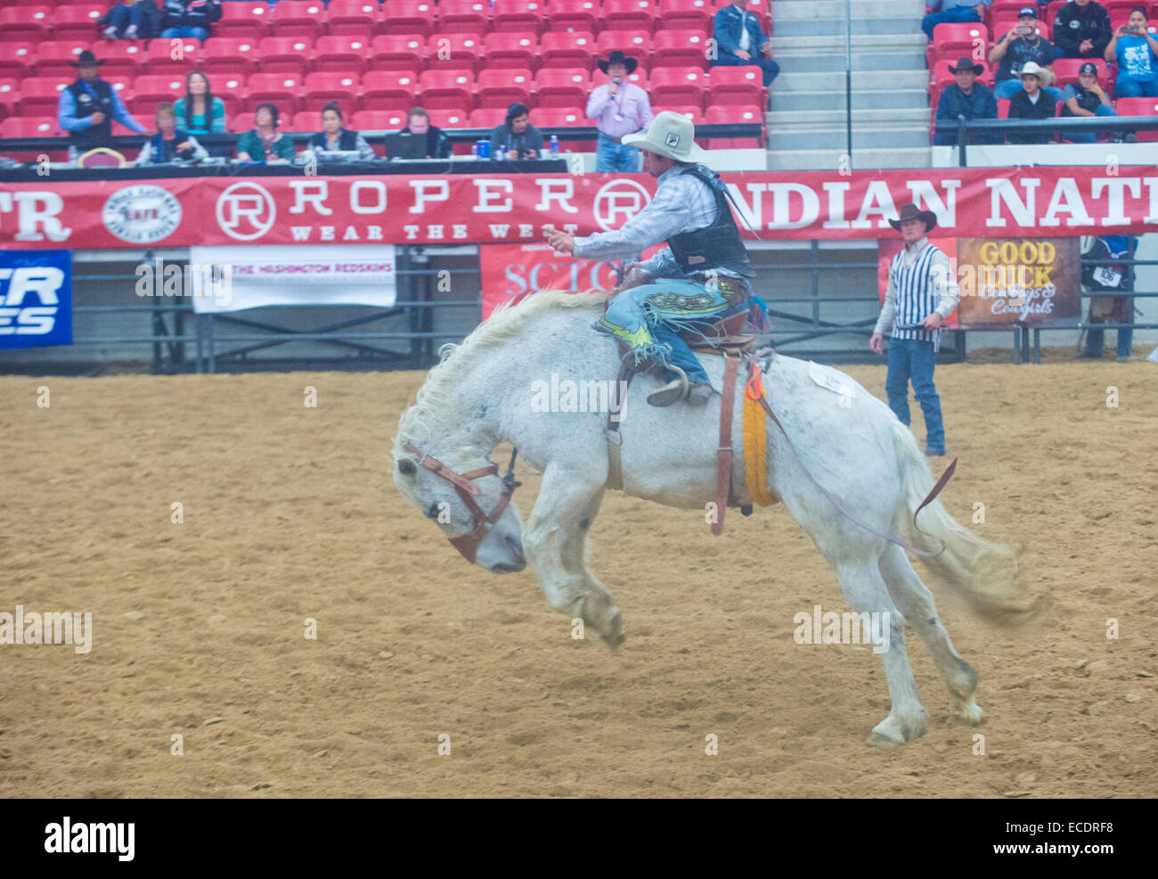 Cowboy riding bucking bronc bronco hi-res stock photography and images ...