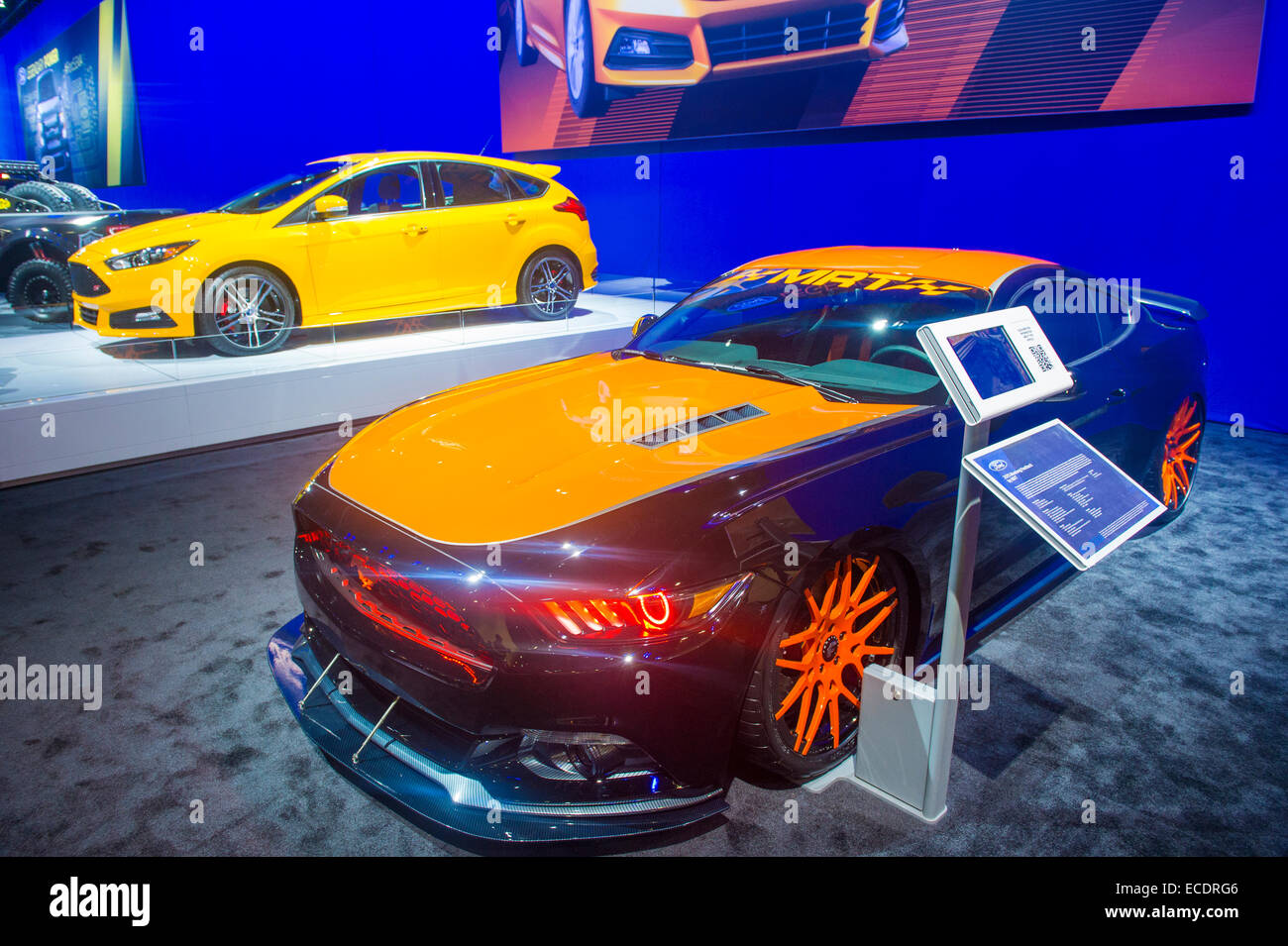 The Ford booth at the SEMA Show in Las Vegas Stock Photo - Alamy