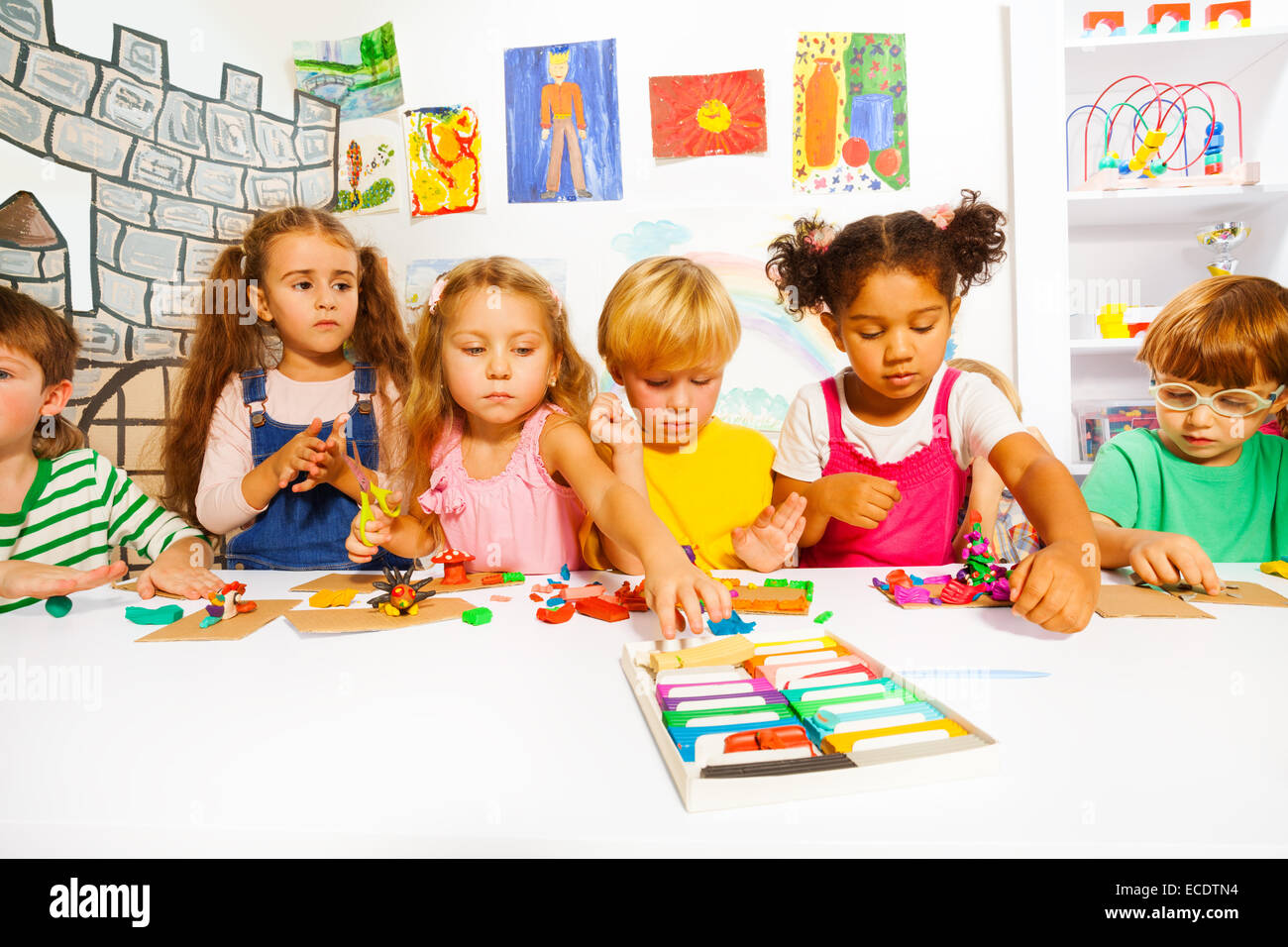 Boy play group classroom hi-res stock photography and images - Alamy