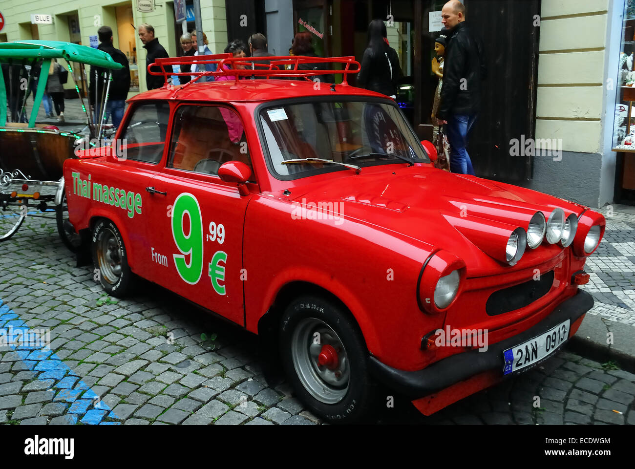 Red Trabant Berlin Germany Stock Photos & Red Trabant Berlin Germany ...