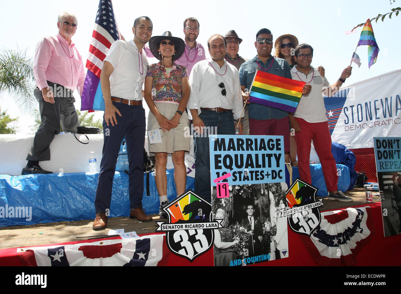 West Hollywood Gay Pride Parade Featuring: Ricardo Lara,Jimmy Gomez ...