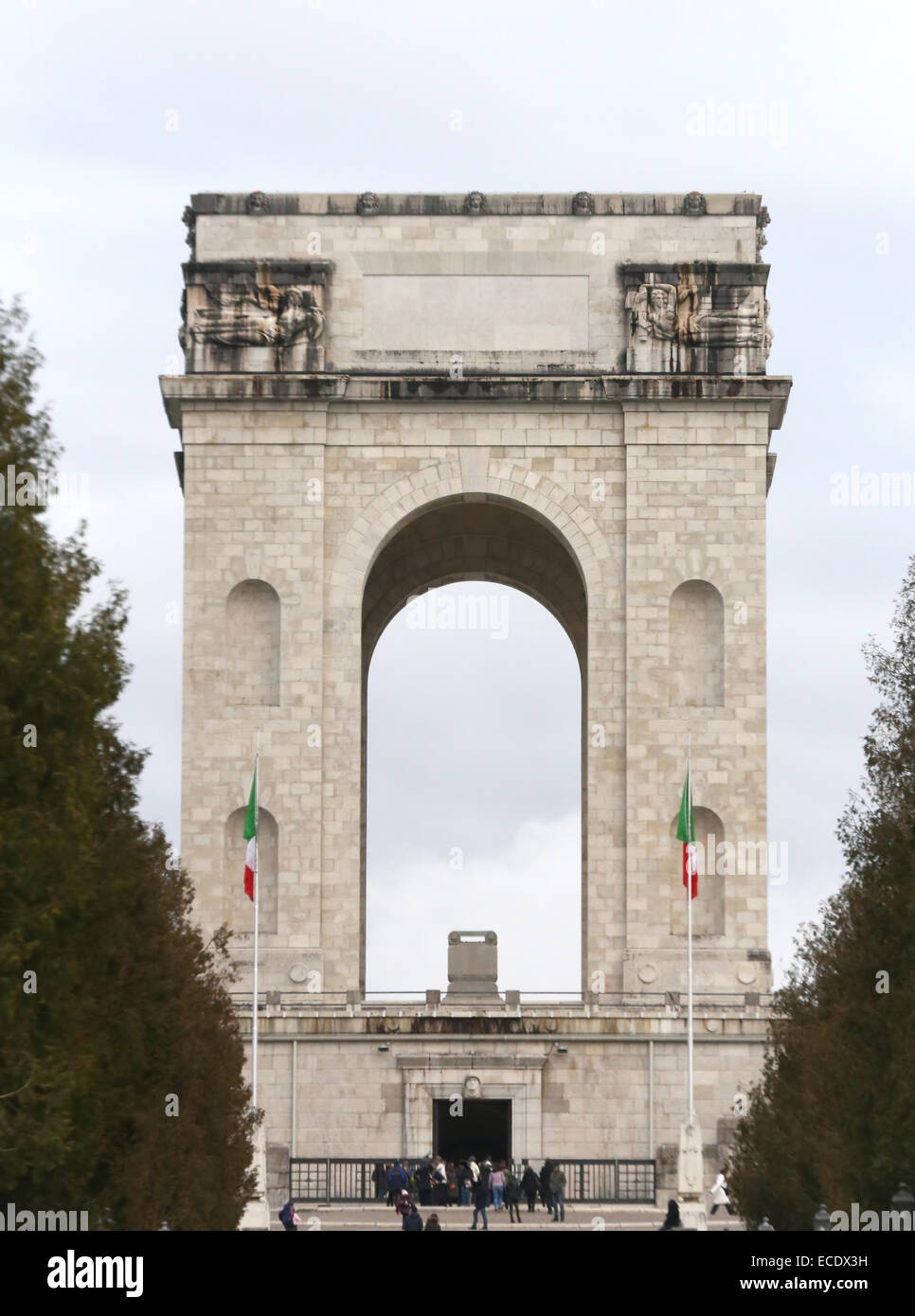 Cemetery ossuary monument to fallen soldiers during the first world war ...
