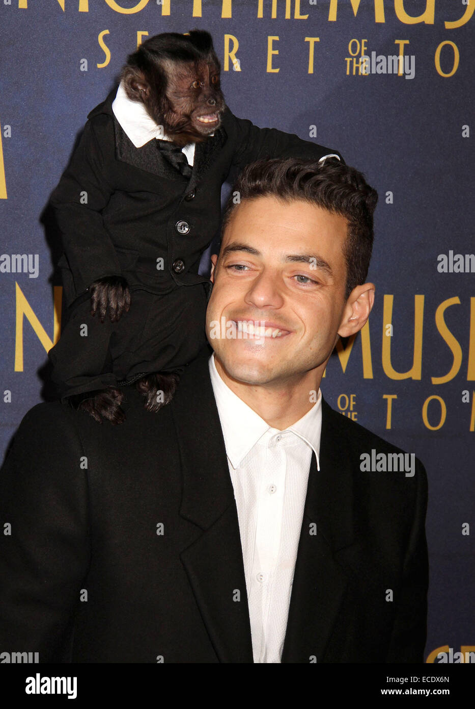 New York, New York, USA. 11th Dec, 2014. Actor RAMI MALEK and DEXTER ...